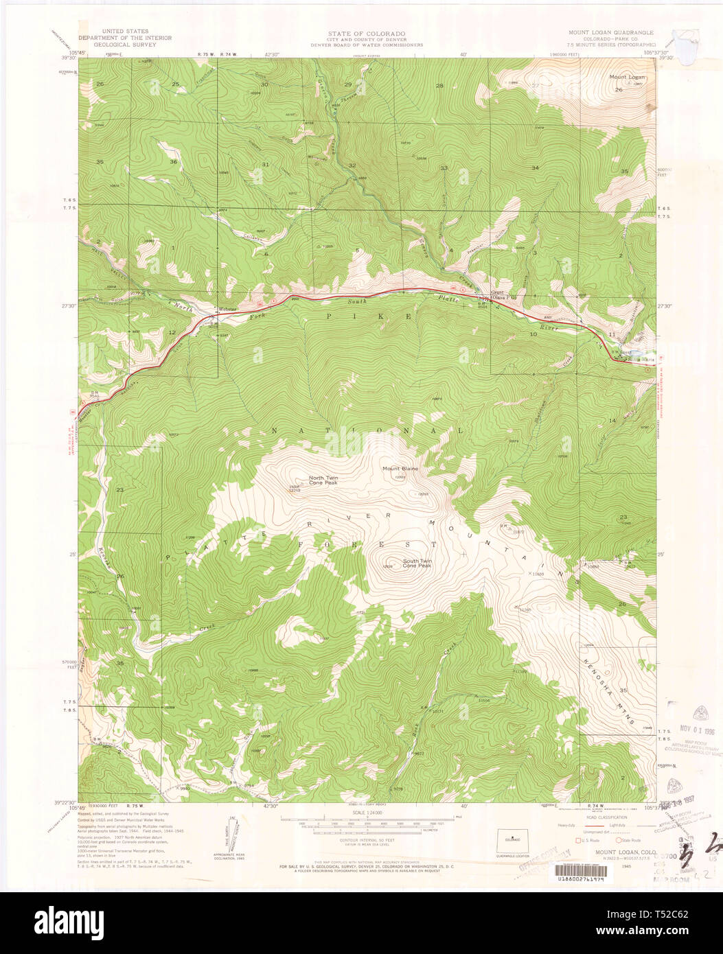 Logan colorado map hi-res stock photography and images - Alamy