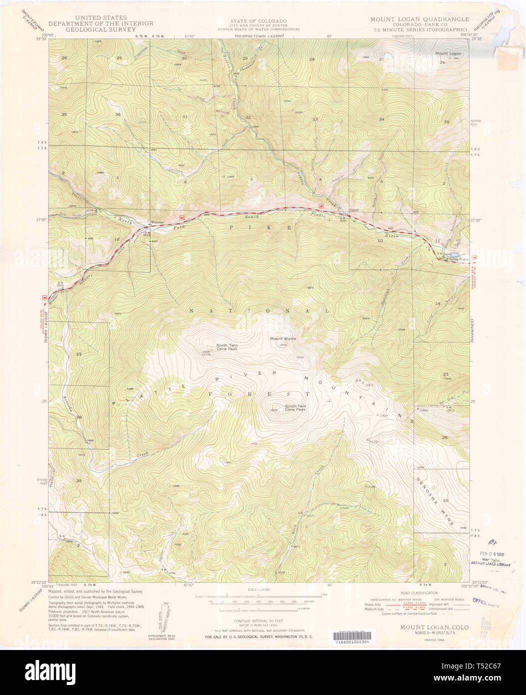 Logan colorado map hi-res stock photography and images - Alamy