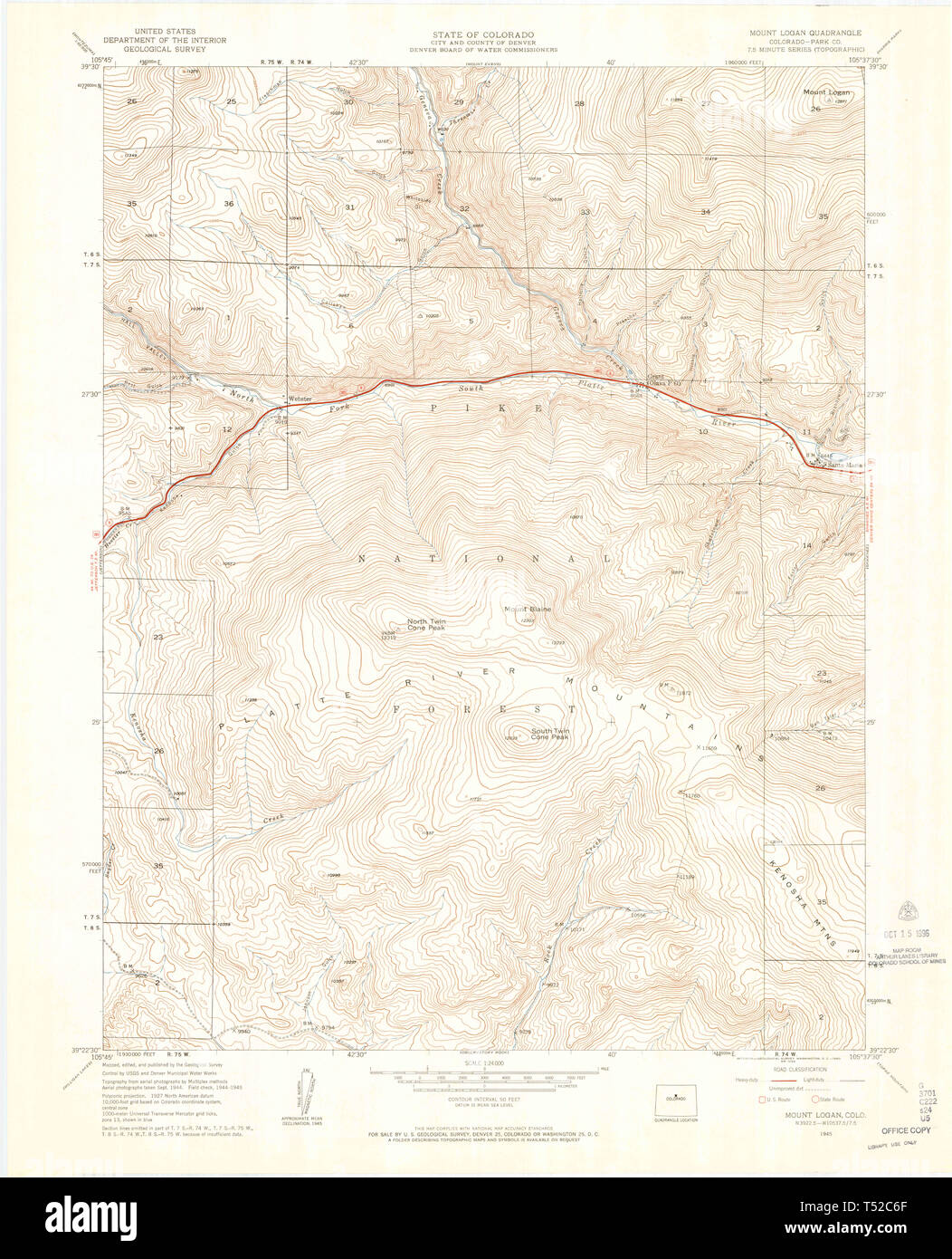 Logan colorado map hi-res stock photography and images - Alamy