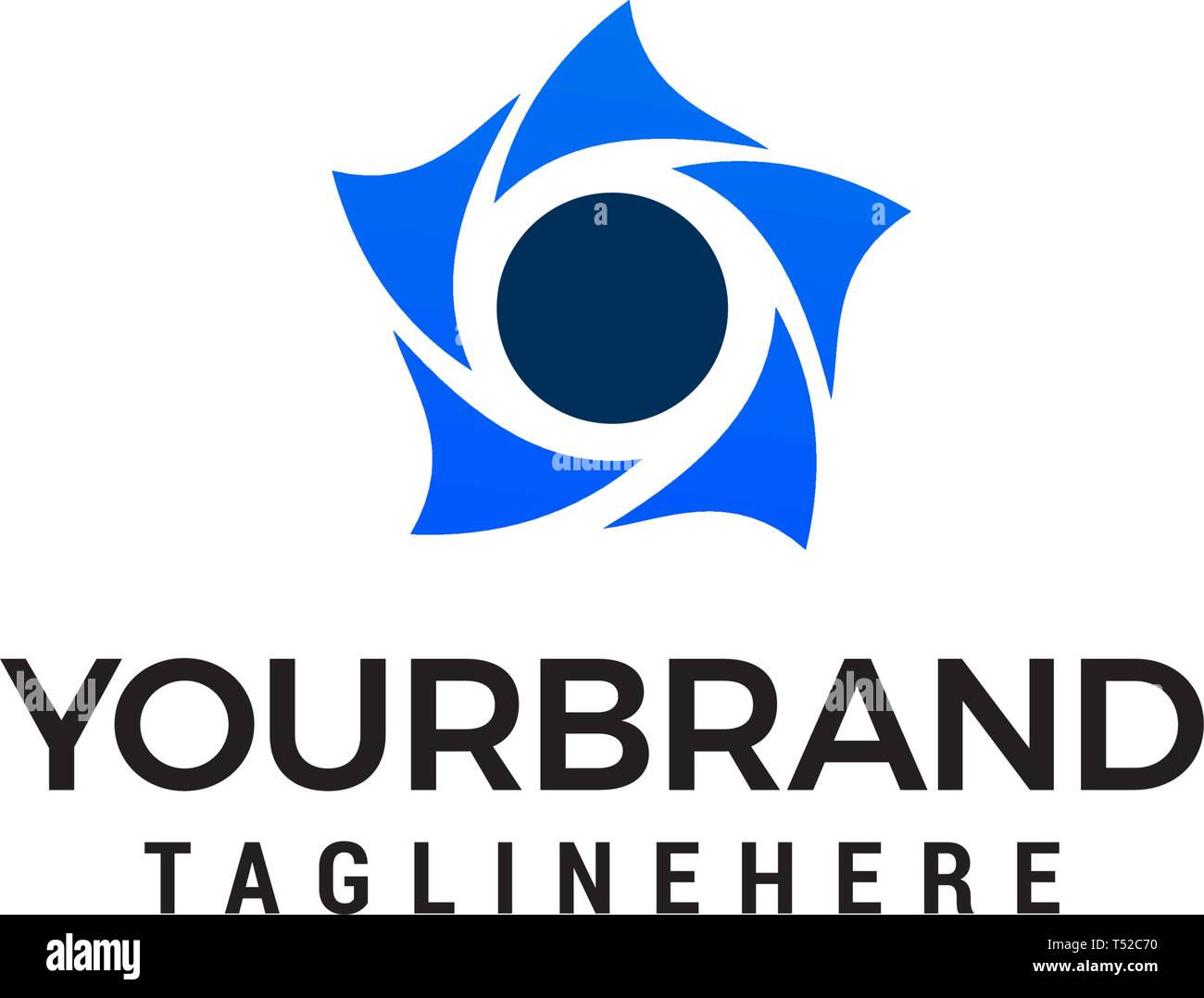 star rotation logo design concept template vector Stock Vector Image ...