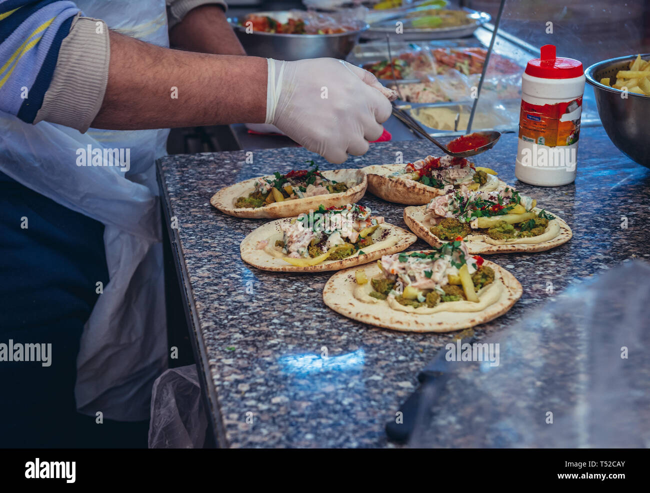 Falafels salad hi-res stock photography and images - Alamy