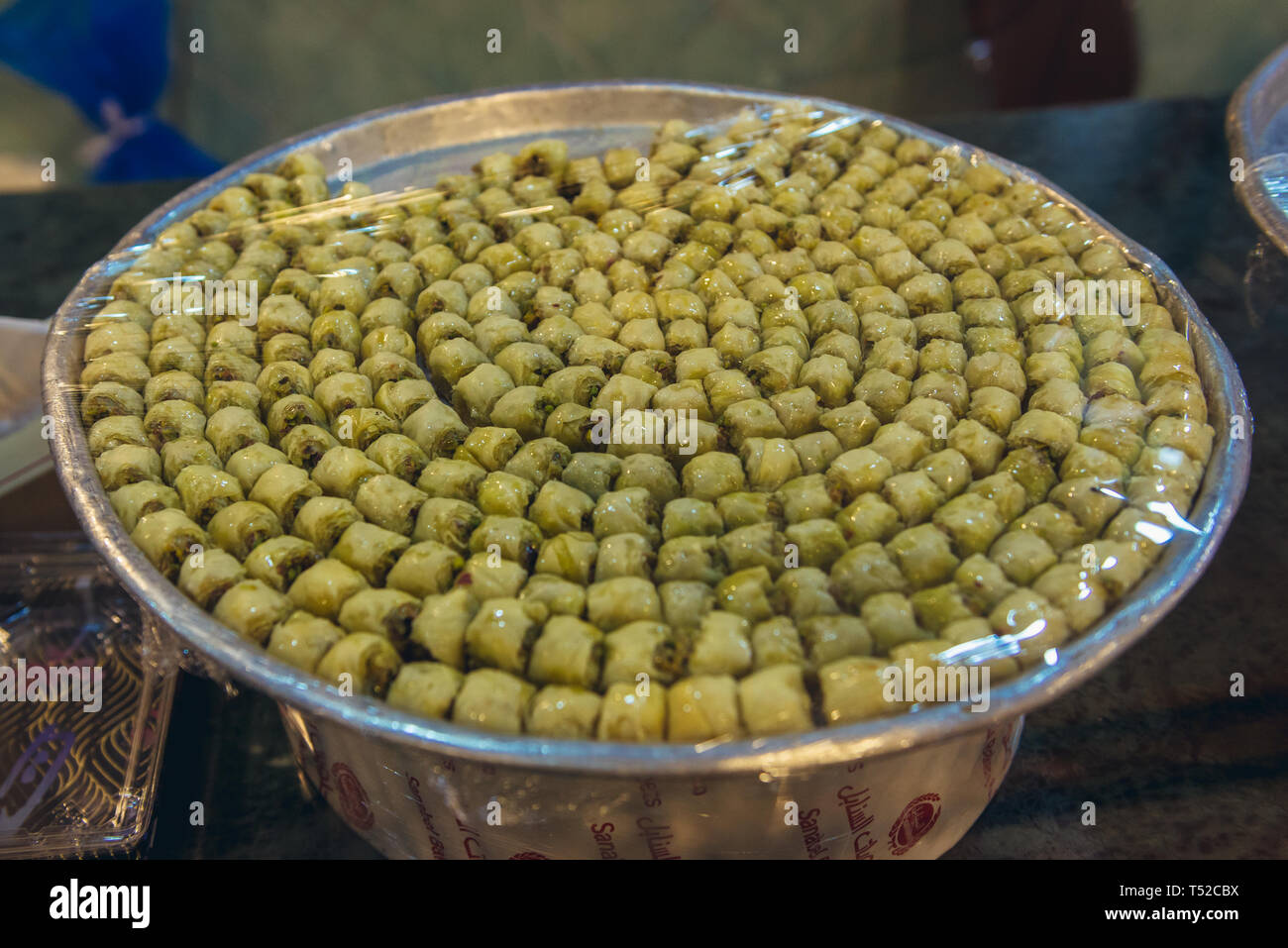 Jordanian pastries in Wadi Musa city, Jordan Stock Photo - Alamy
