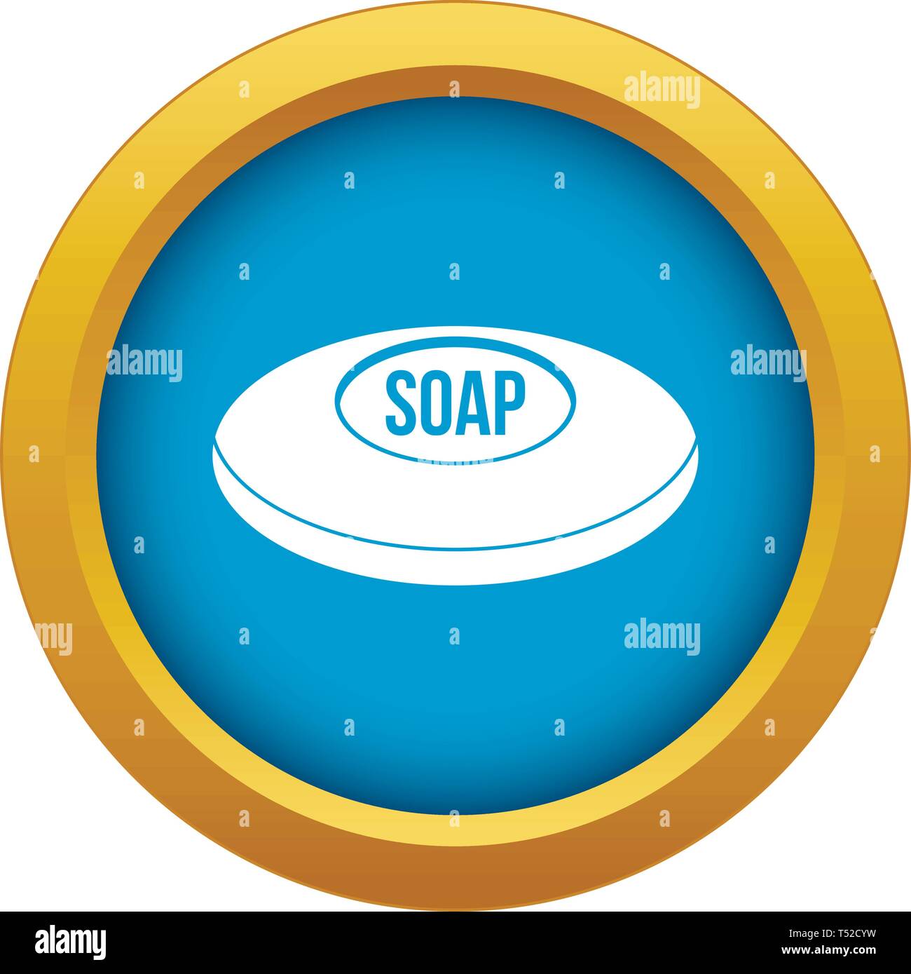 Soap icon blue vector isolated Stock Vector Image & Art - Alamy