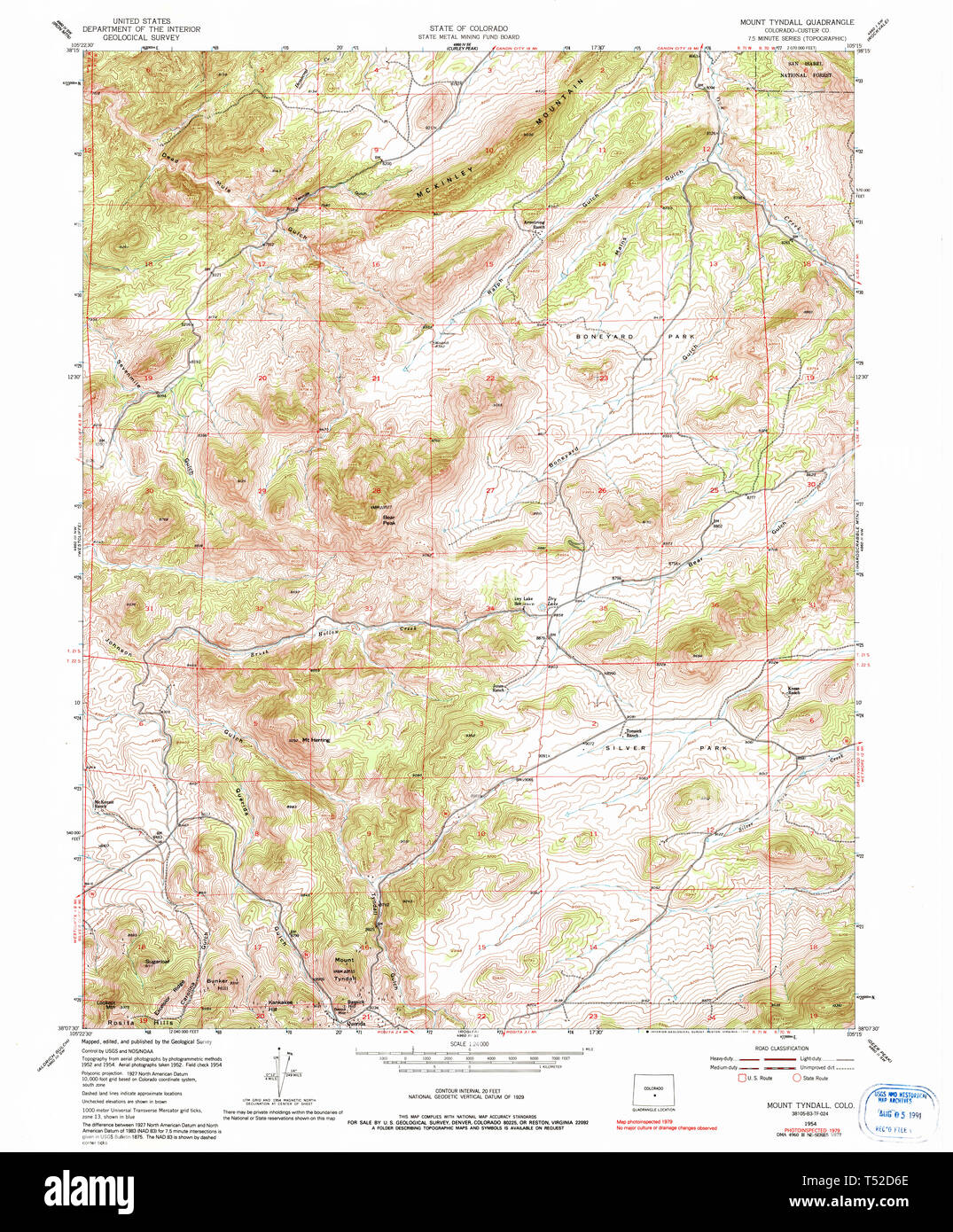 Map of tyndall hi-res stock photography and images - Alamy