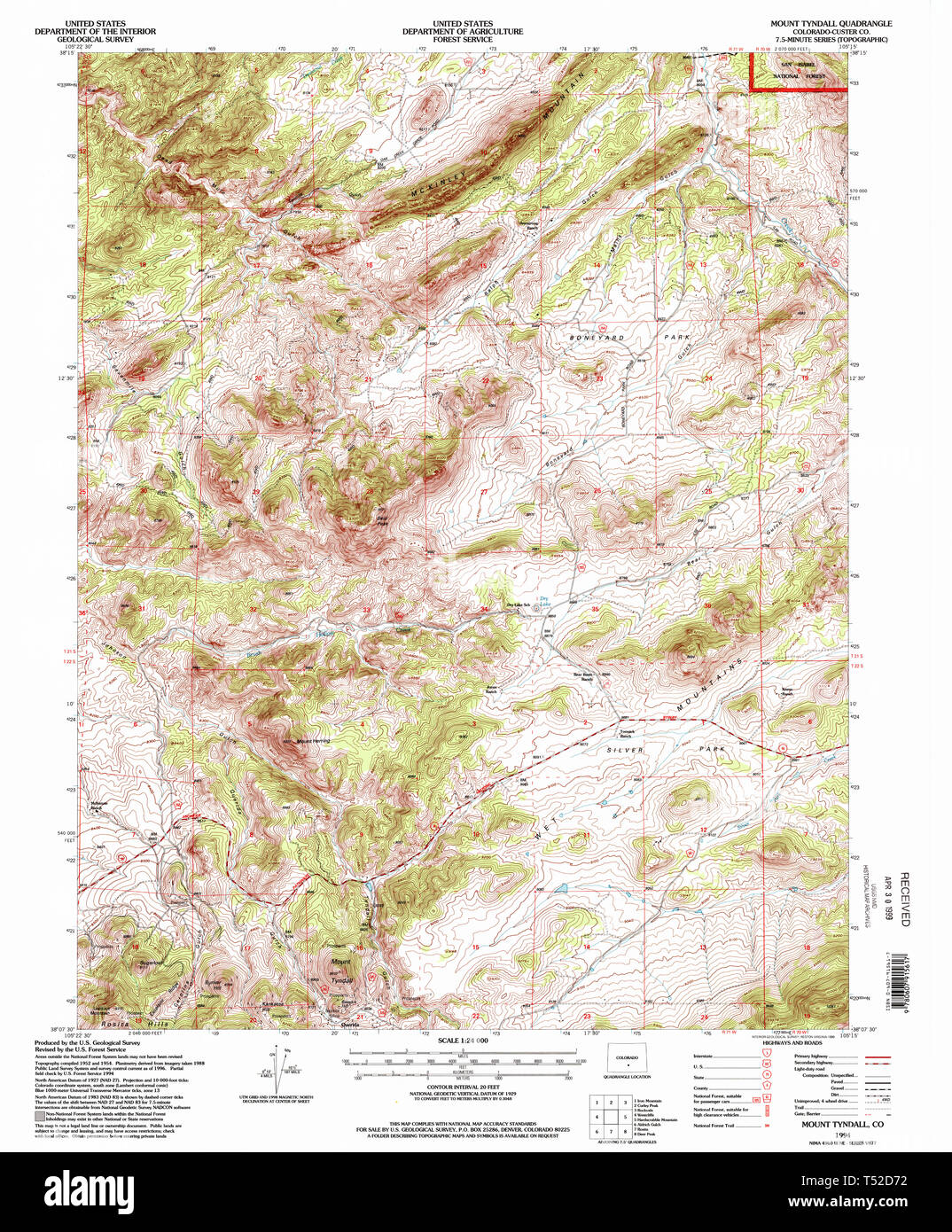 Map of tyndall hi-res stock photography and images - Alamy