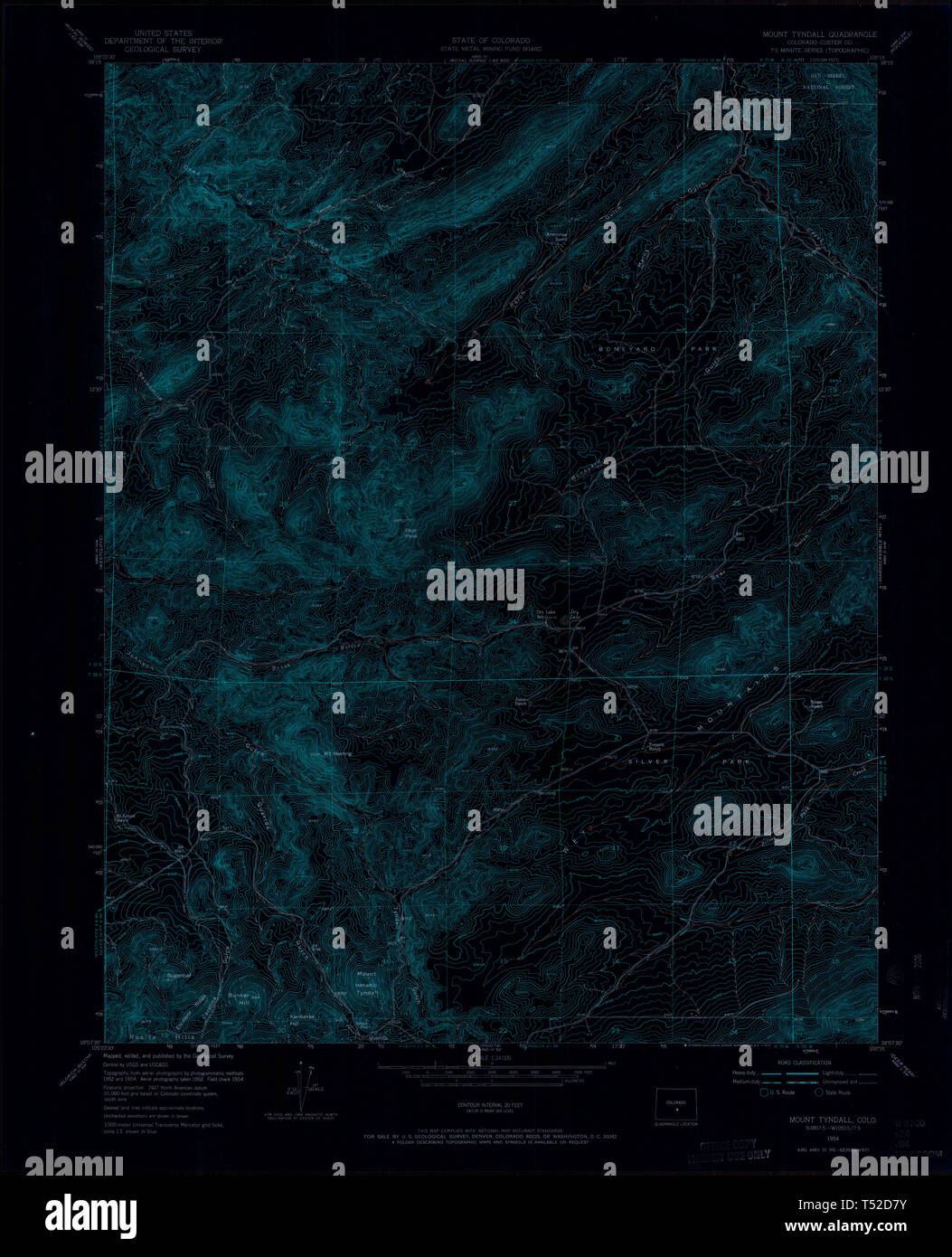 Map of tyndall hi-res stock photography and images - Alamy