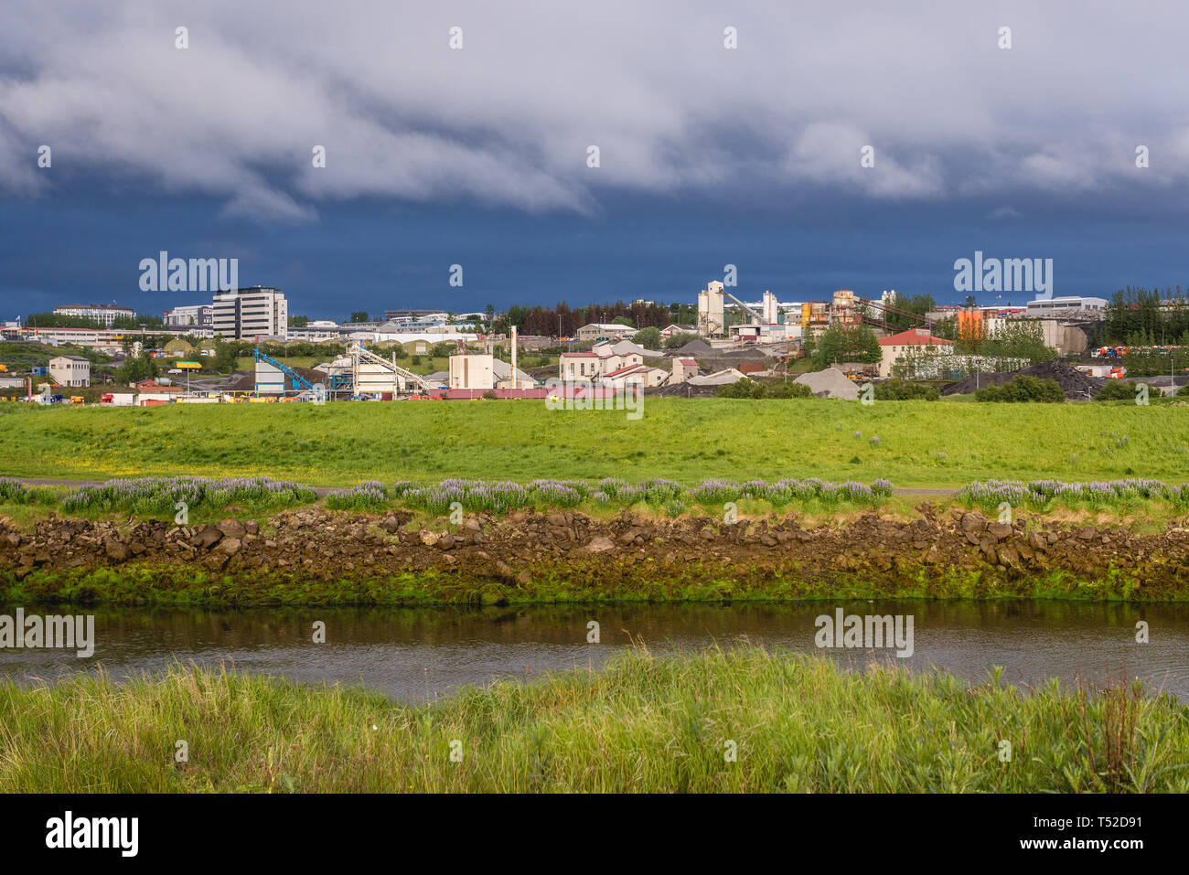 Ellidaar river in Reykjavik, Iceland Stock Photo - Alamy