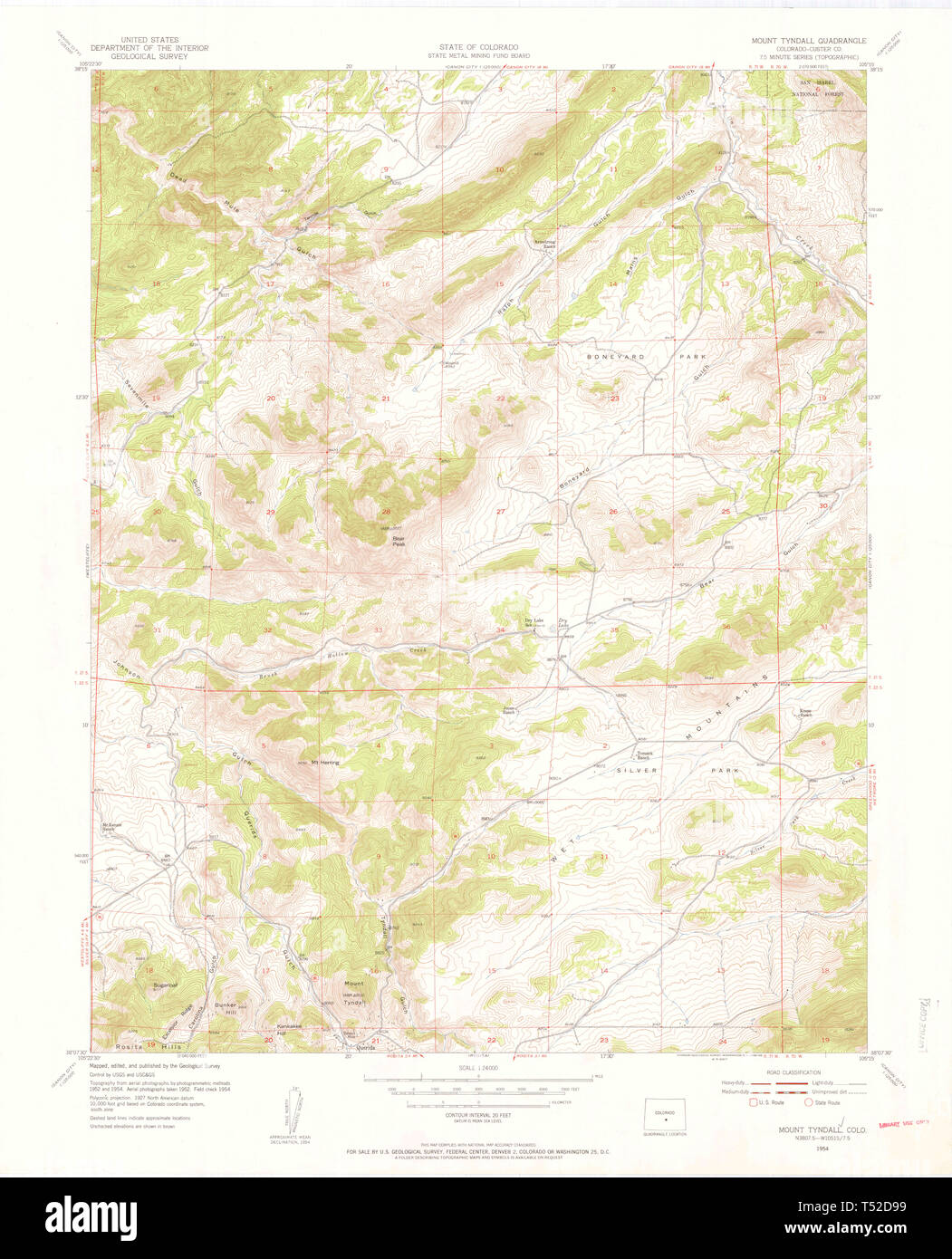 Map of tyndall hi-res stock photography and images - Alamy