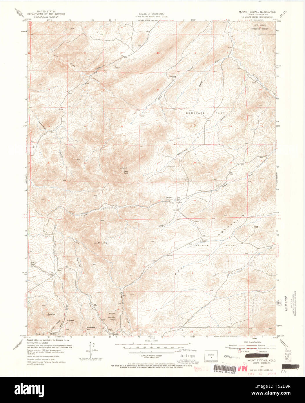 Map of tyndall hi-res stock photography and images - Alamy
