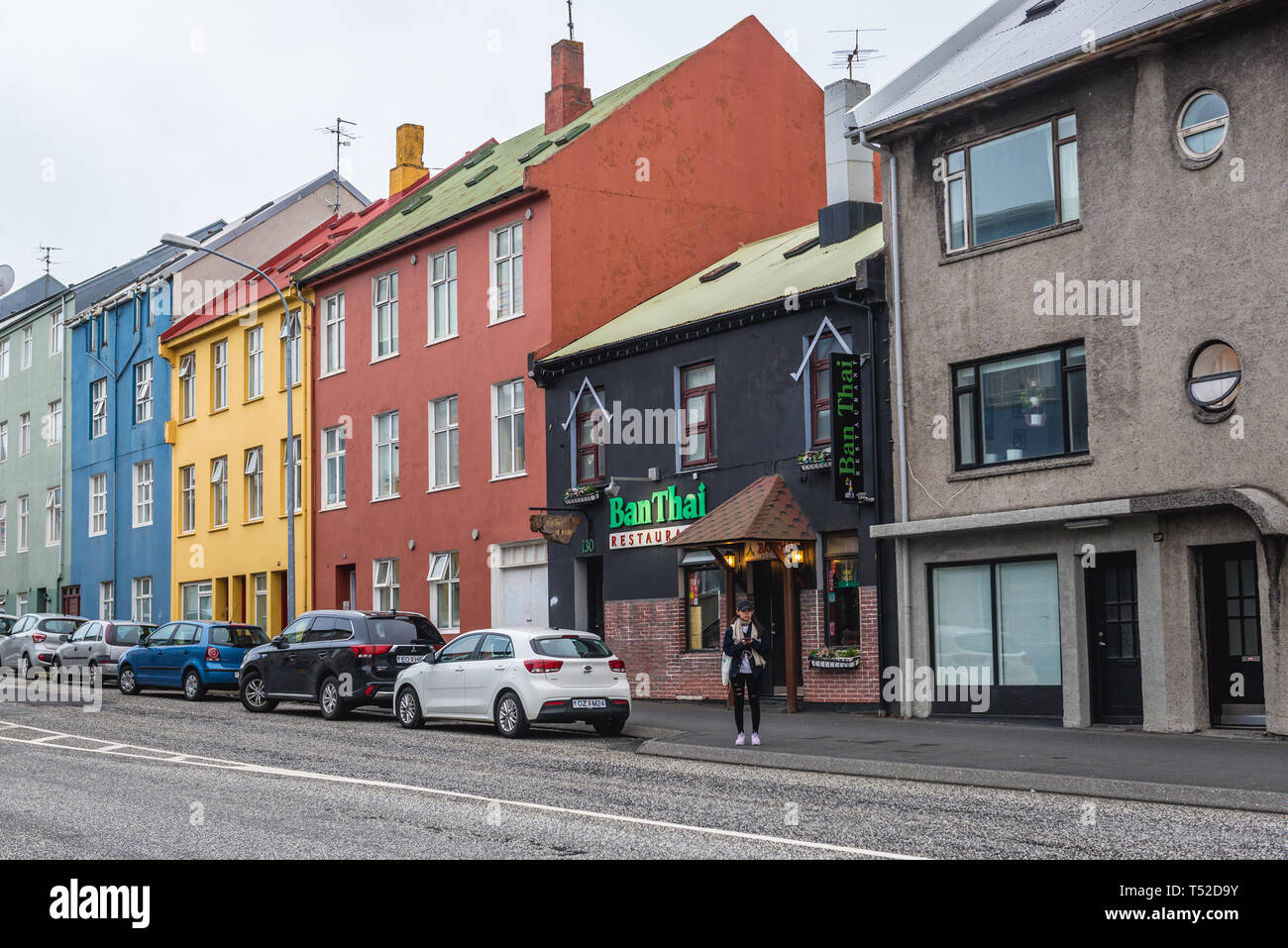 Laugavegur Street in Reykjavik, capital city of Iceland Stock Photo - Alamy