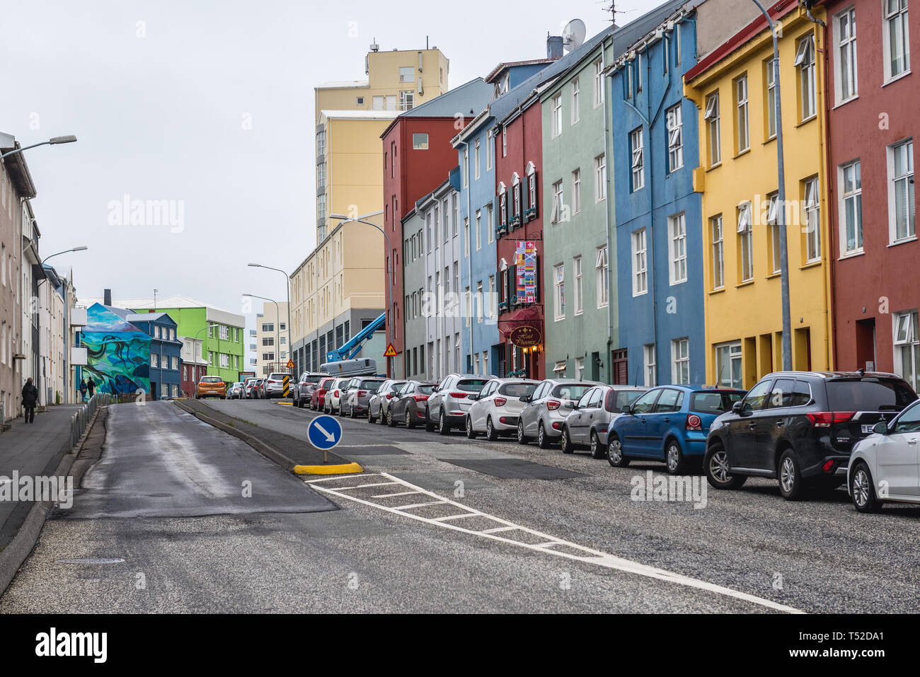 Laugavegur Street in Reykjavik, capital city of Iceland Stock Photo - Alamy