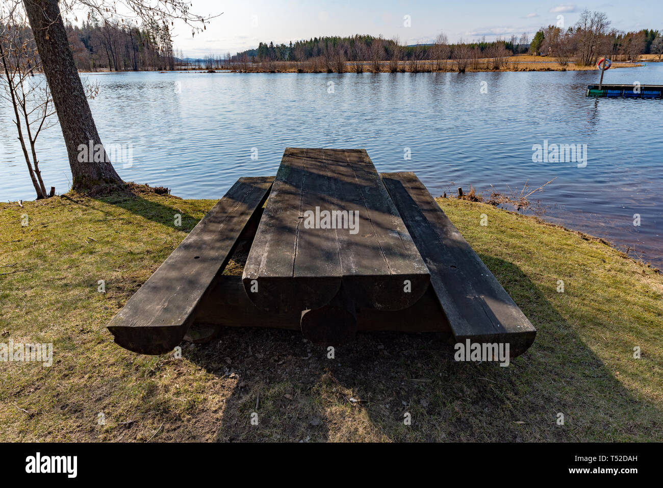 restin area in beautiful nature in Sweden Stock Photo - Alamy