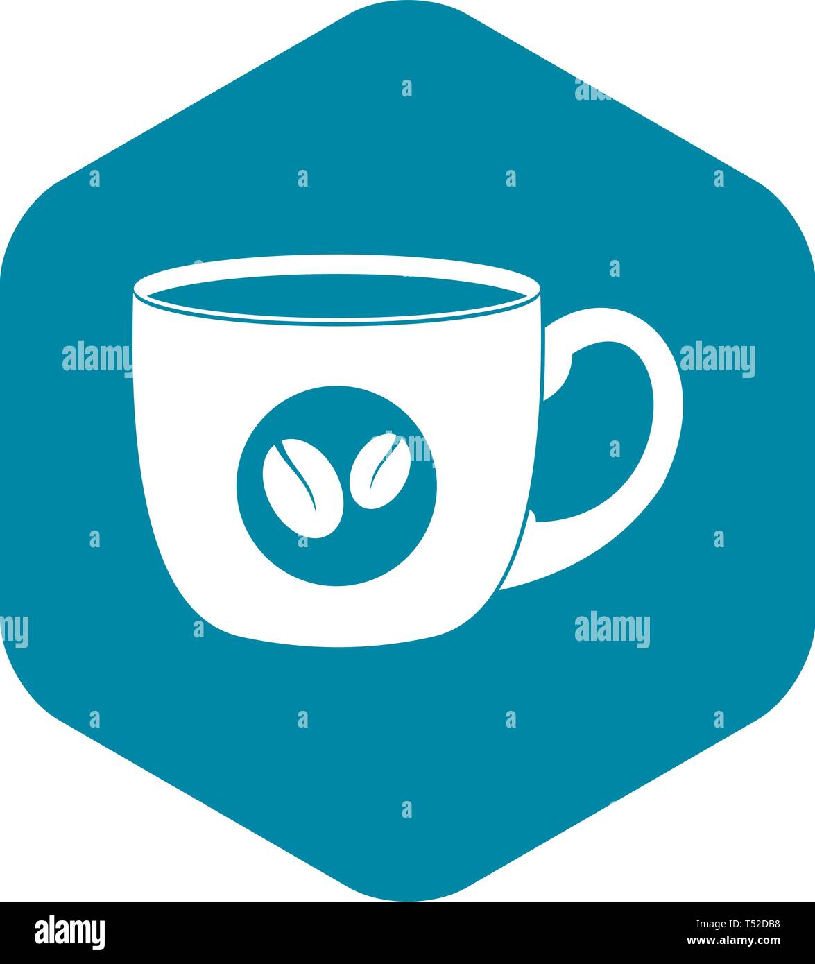 Cup of coffee icon, simple style Stock Vector Image & Art - Alamy