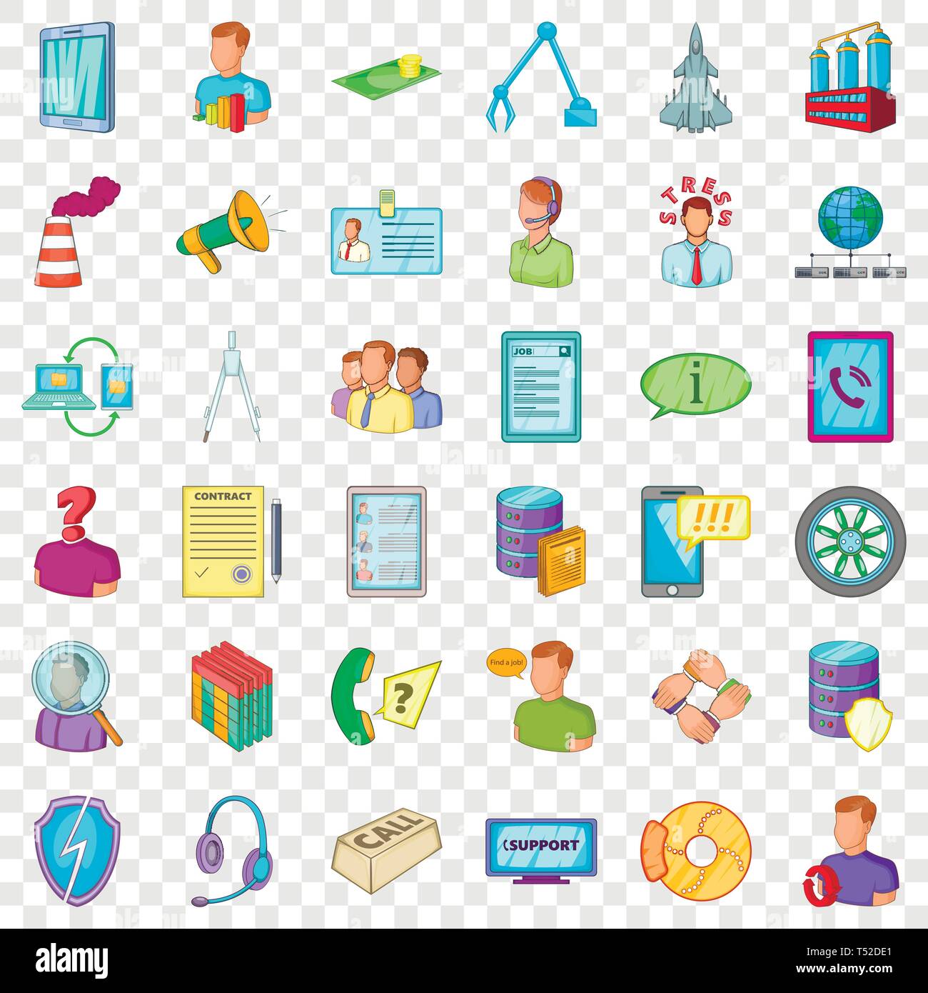 Country economy icons set, cartoon style Stock Vector Image & Art - Alamy