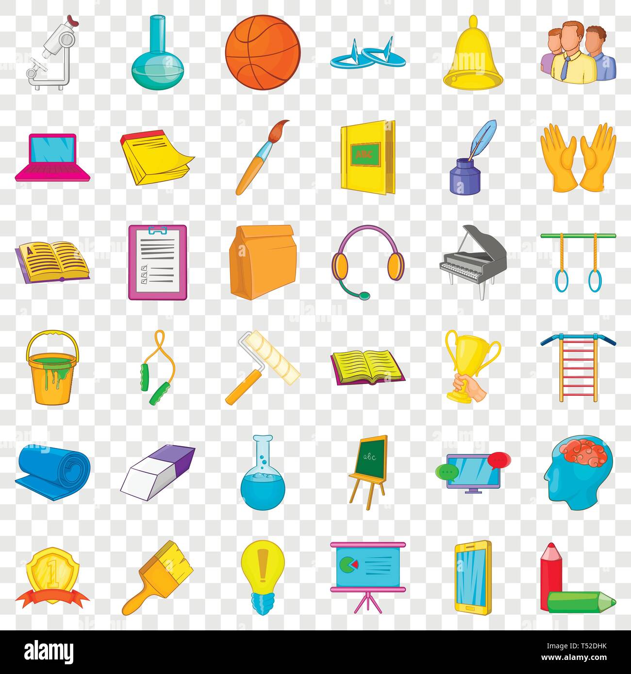 Sport education icons set, cartoon style Stock Vector Image & Art - Alamy