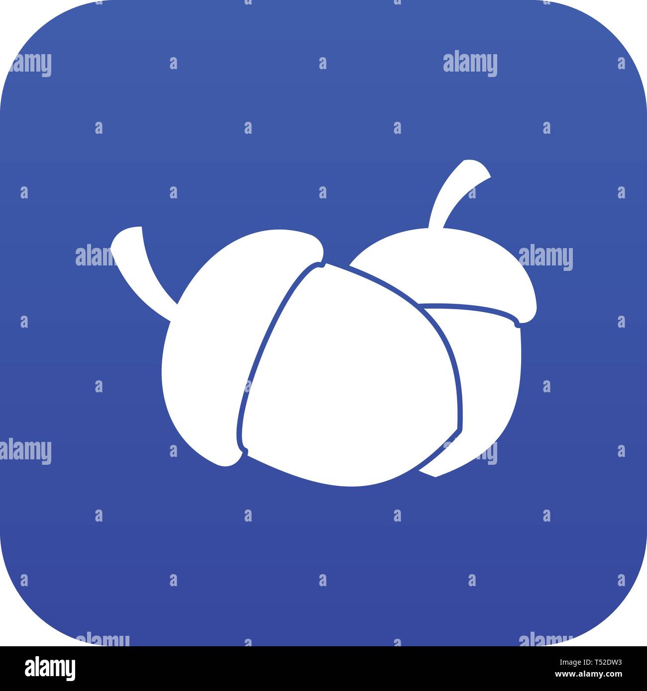 Acorn icon digital blue Stock Vector Image & Art - Alamy