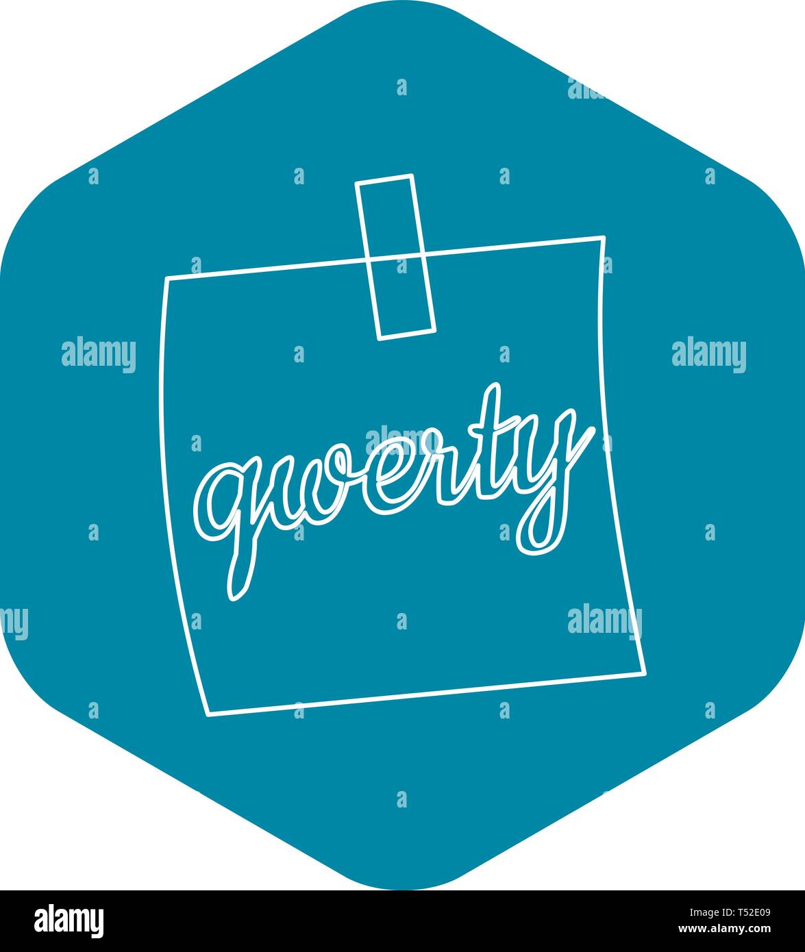 Paper sheet text qwerty hi-res stock photography and images - Alamy