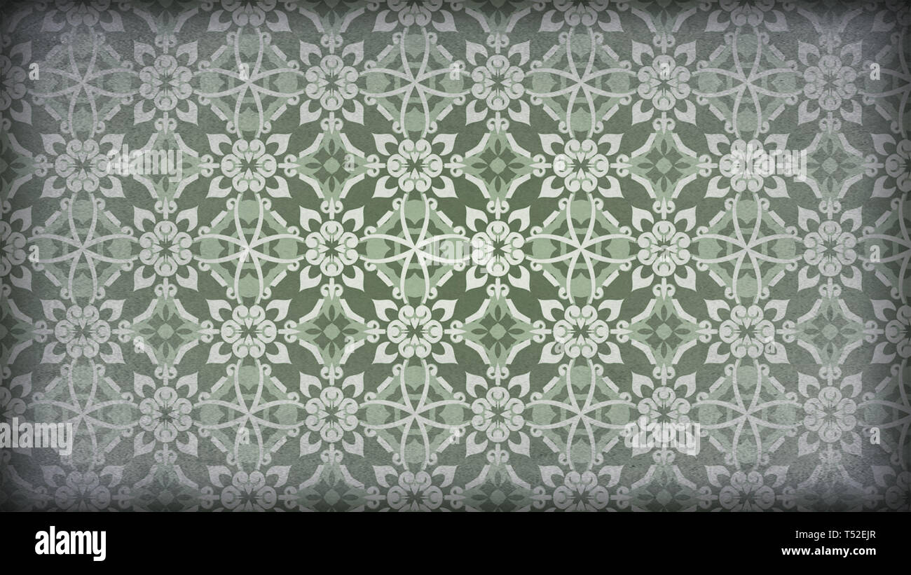Vintage Floral Ornament Pattern Wallpaper Image Stock Photo - Alamy