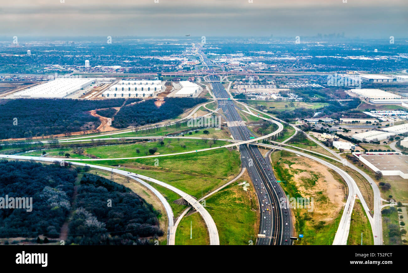 Dallas fort worth aerial hi-res stock photography and images - Alamy