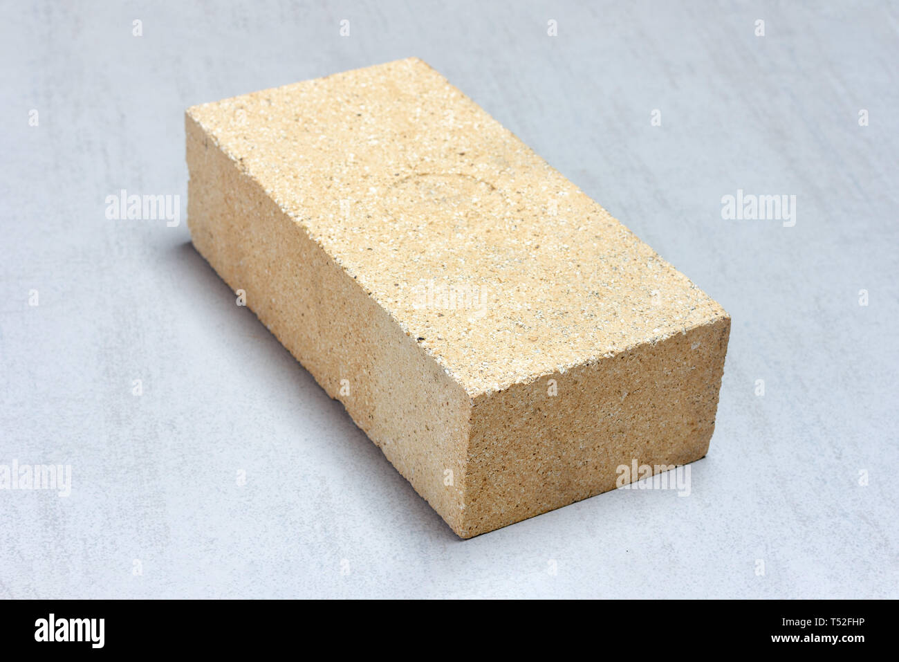 refractory brick for masonry fireplaces and stoves on grey background ...