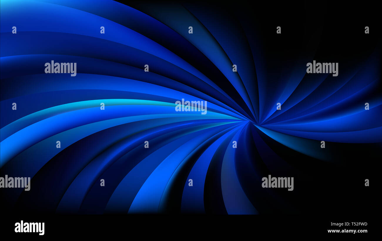 Cool Blue Spiral Rays Background Illustration Stock Photo - Alamy