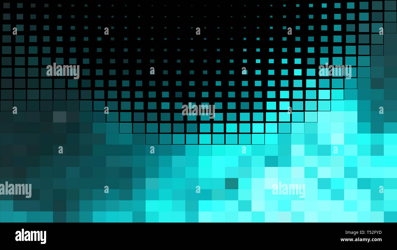 Black and Turquoise Square Mosaic Tile Background Stock Photo - Alamy