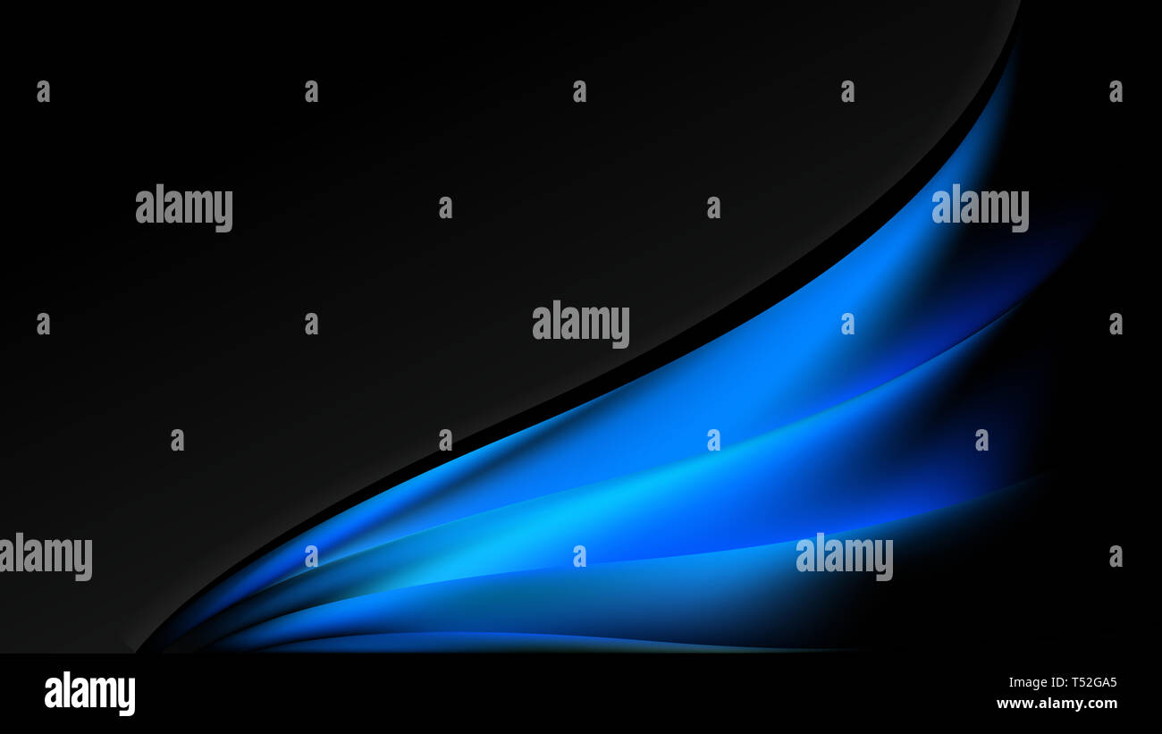 Abstract Cool Blue Wave Business Background Design Template Stock Photo ...