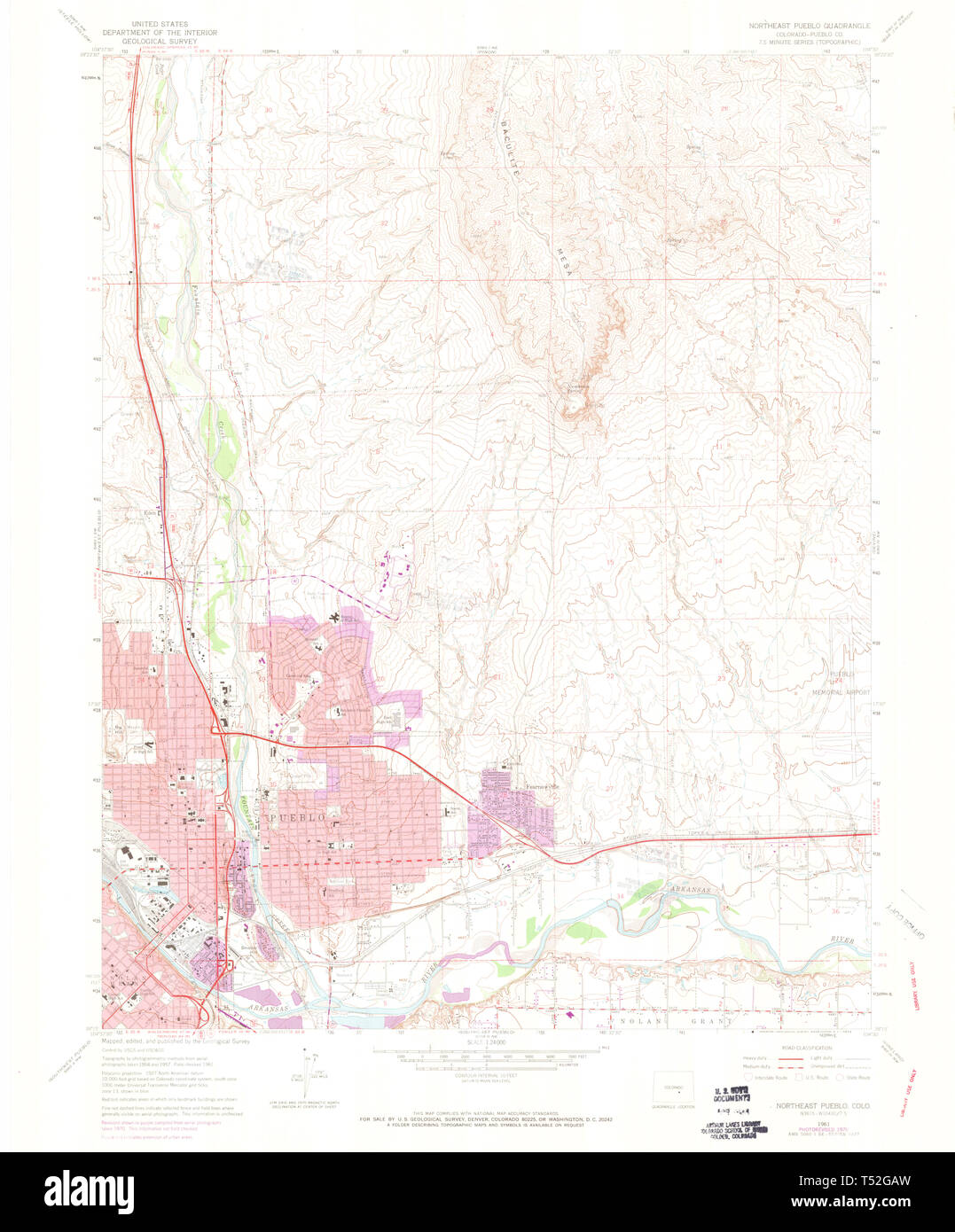 Pueblo Map Cut Out Stock Images & Pictures - Alamy