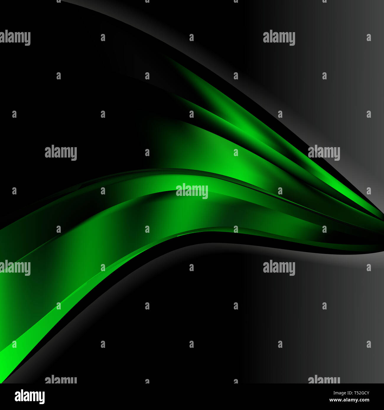Abstract Cool Green Wave Business Background Illustration Stock Photo ...