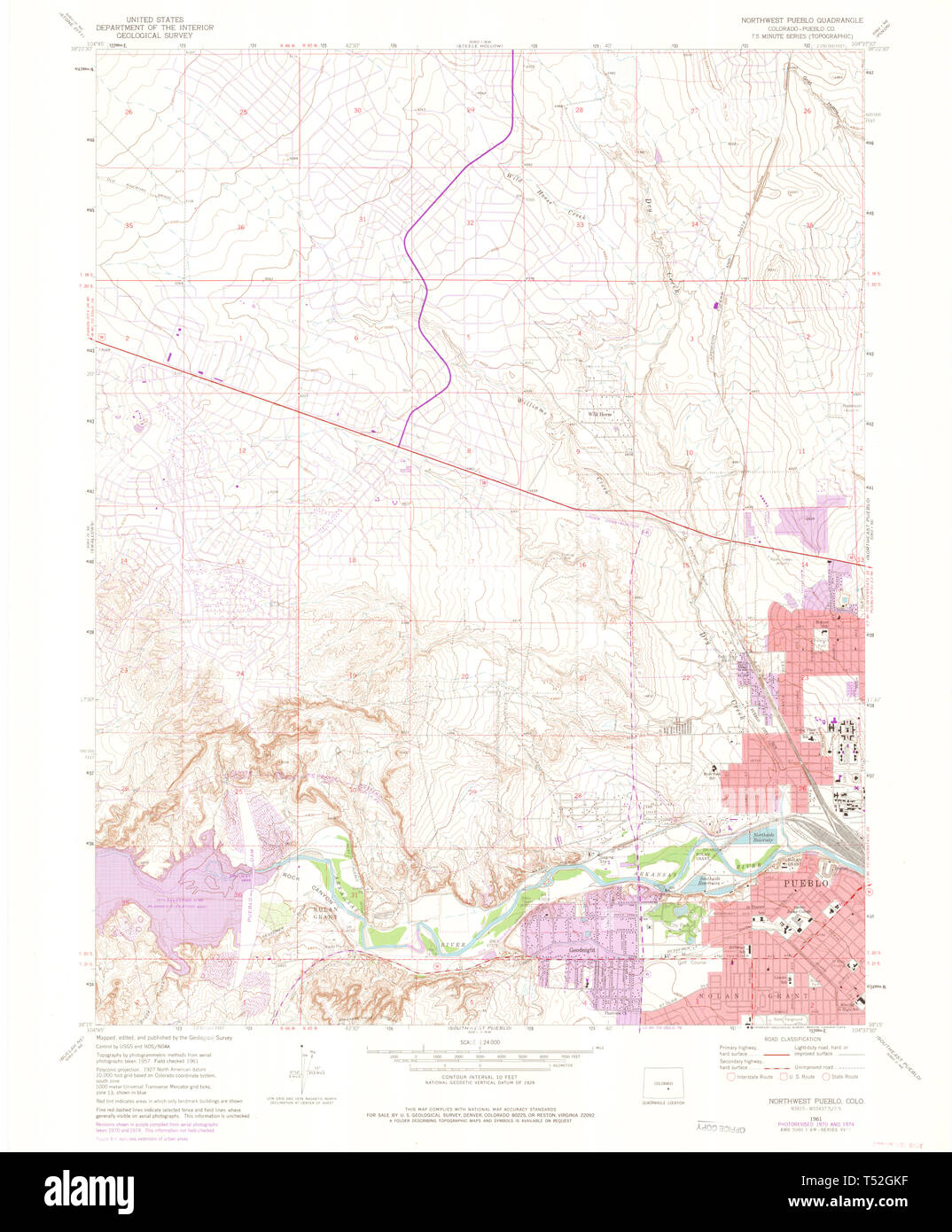 Pueblo map Cut Out Stock Images & Pictures - Alamy