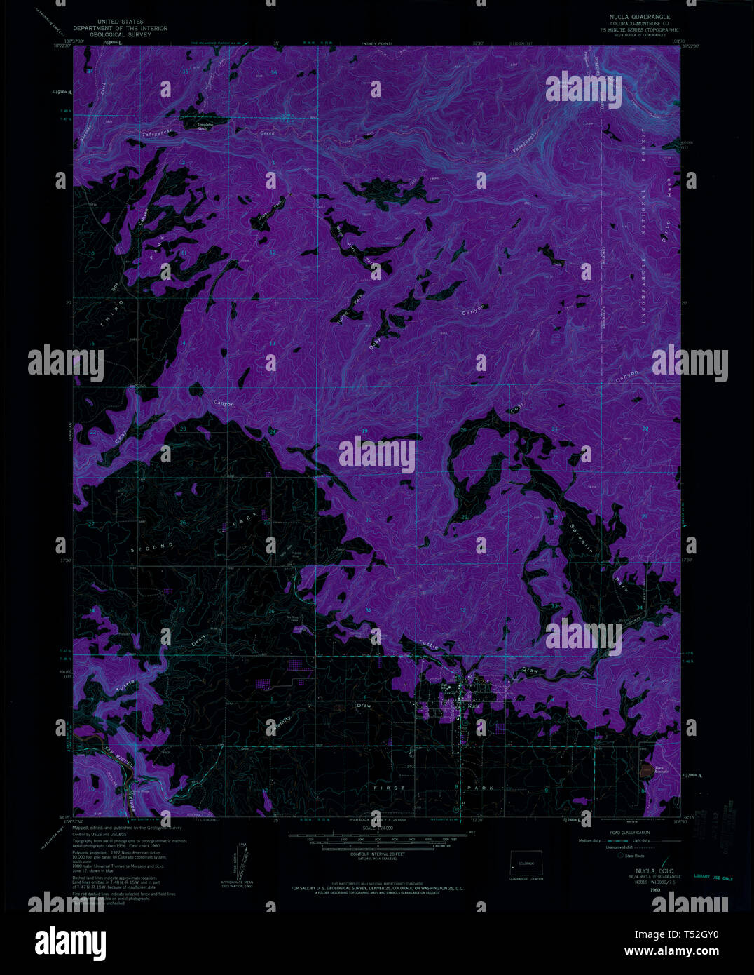 Nucla colorado map hi-res stock photography and images - Alamy