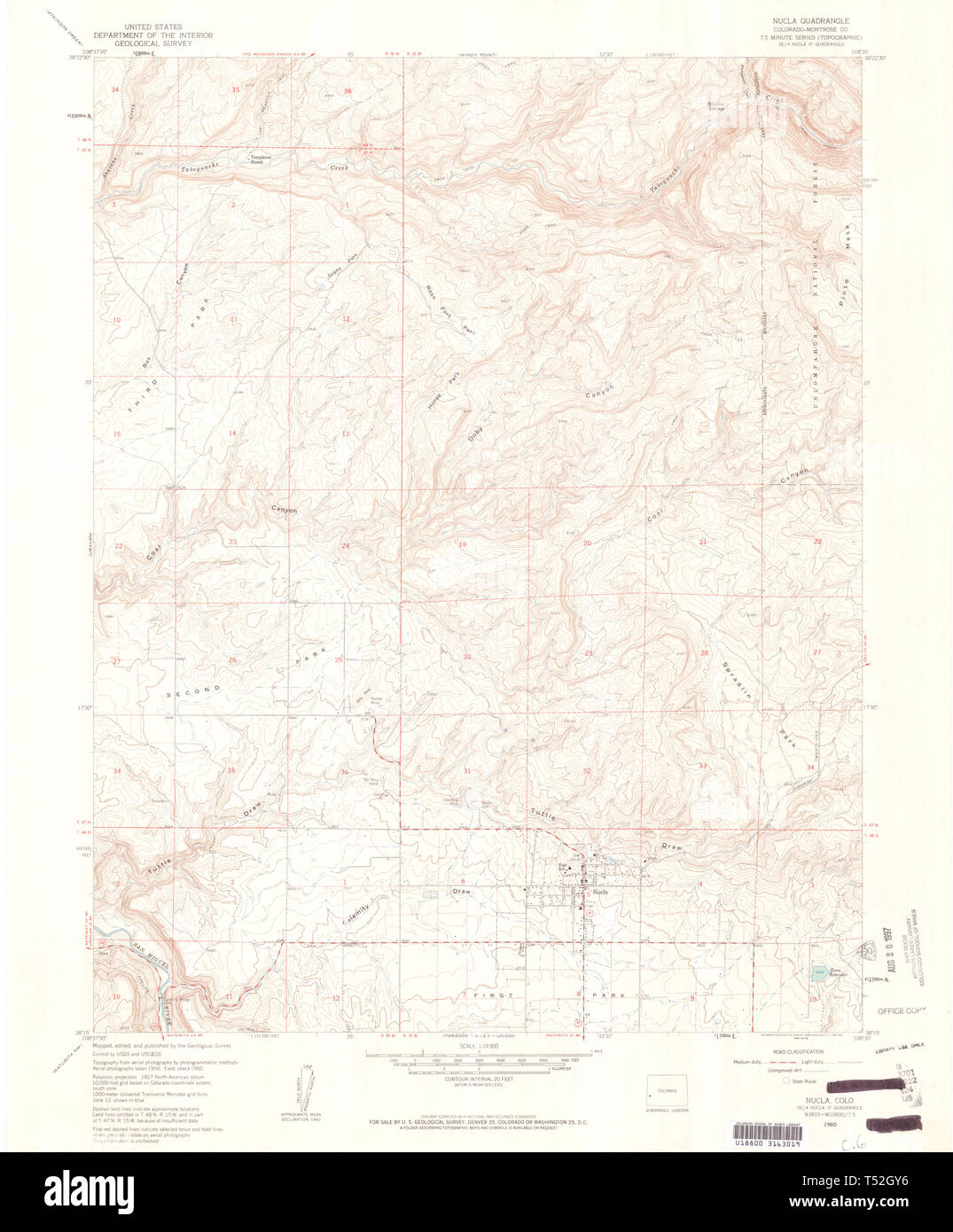 Nucla colorado map hi-res stock photography and images - Alamy