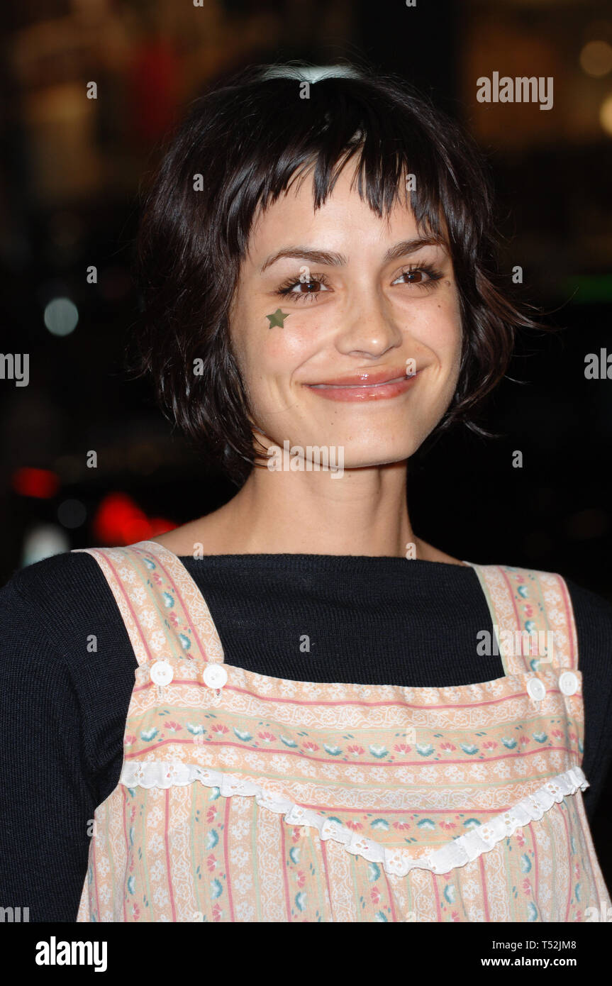 LOS ANGELES, CA. October 18, 2005: Actress SHANNYN SOSSAMON at the Hollywood premiere of her new ...