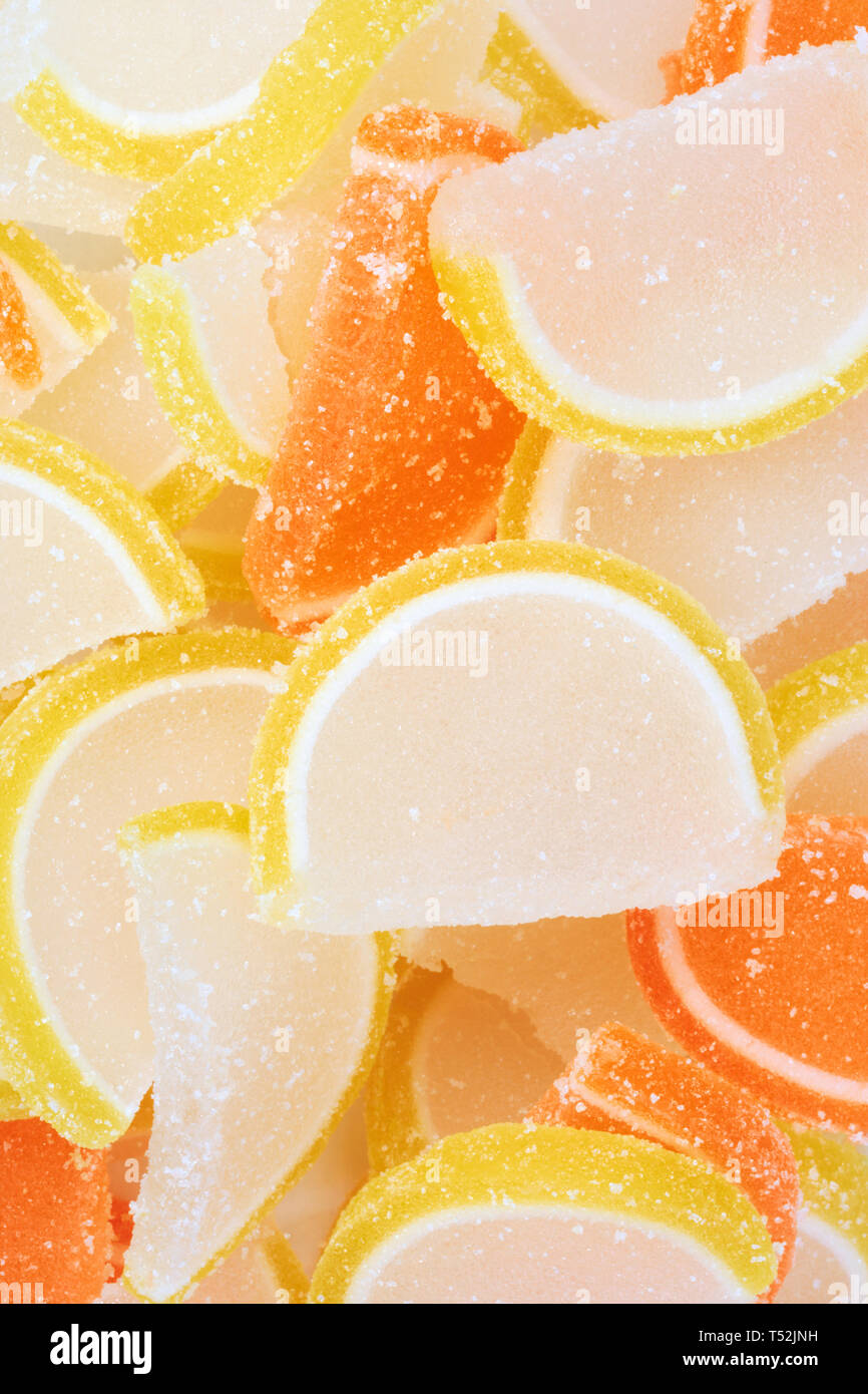 many Multicolor Fruit Jelly Stock Photo - Alamy