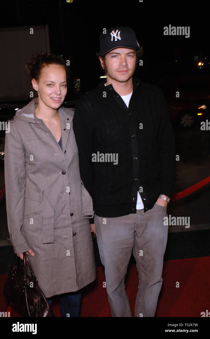 LOS ANGELES, CA. October 25, 2005: Actor DANNY MASTERSON & actress ...