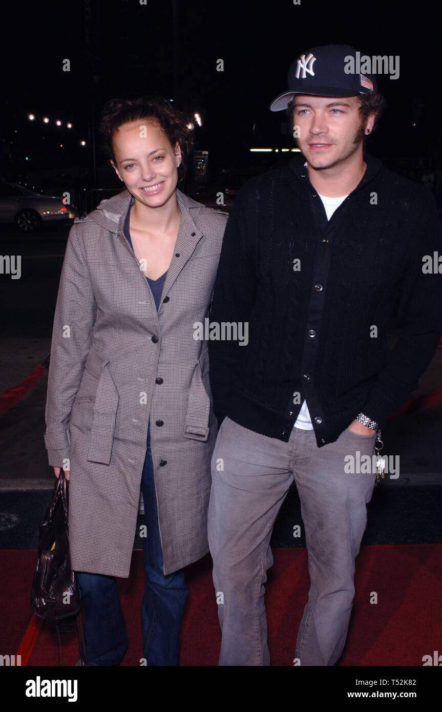LOS ANGELES, CA. October 25, 2005: Actor DANNY MASTERSON & actress ...