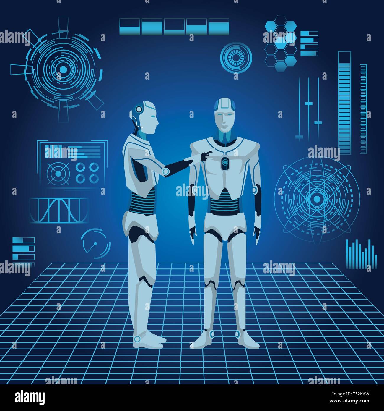 humanoid robots avatar Stock Vector Image & Art - Alamy
