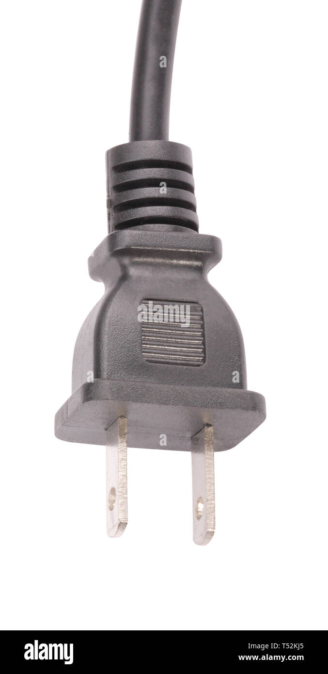 American Outlet Plug with Cord Isolated Stock Photo - Alamy