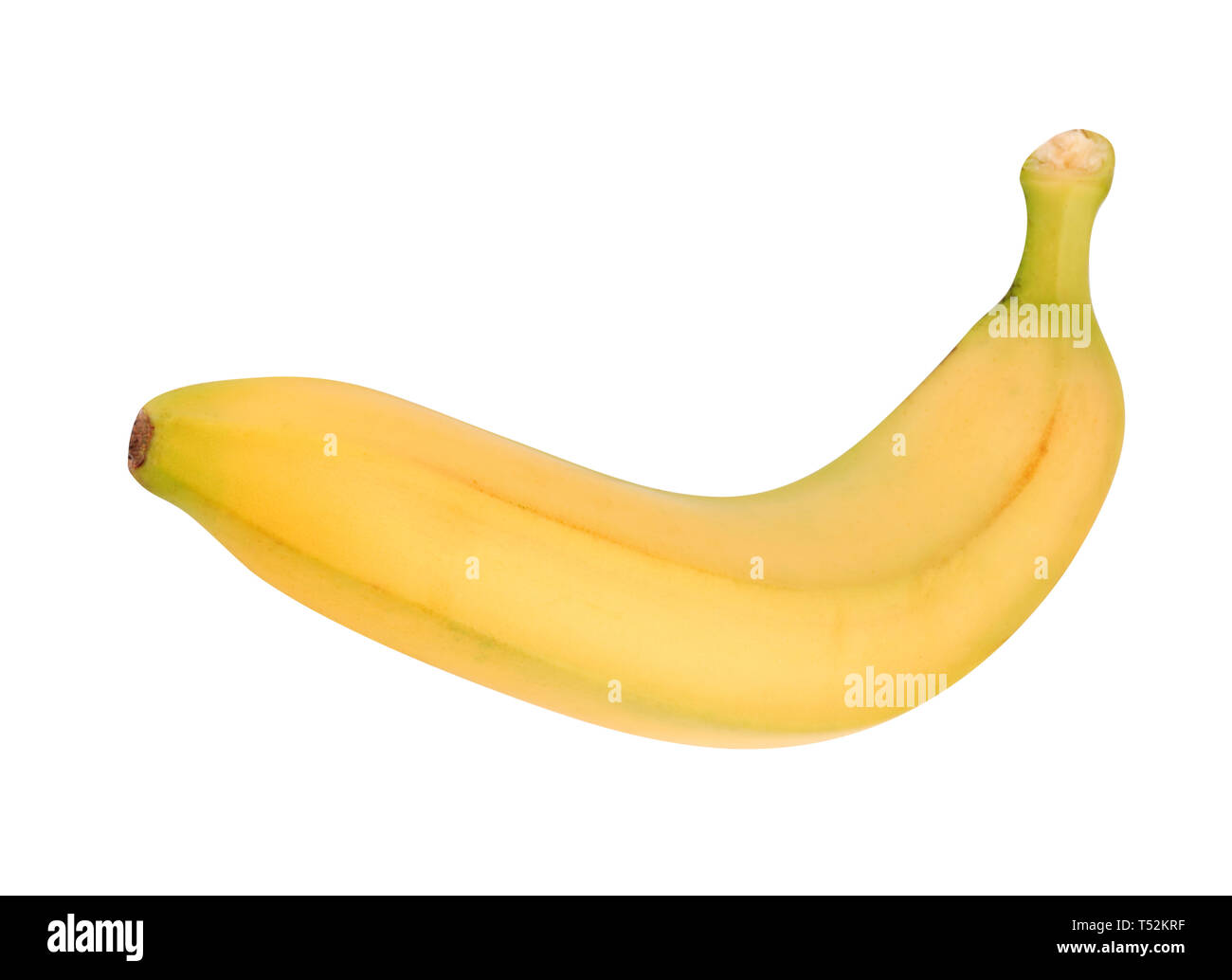 Yellow Banana Isolated Stock Photo - Alamy