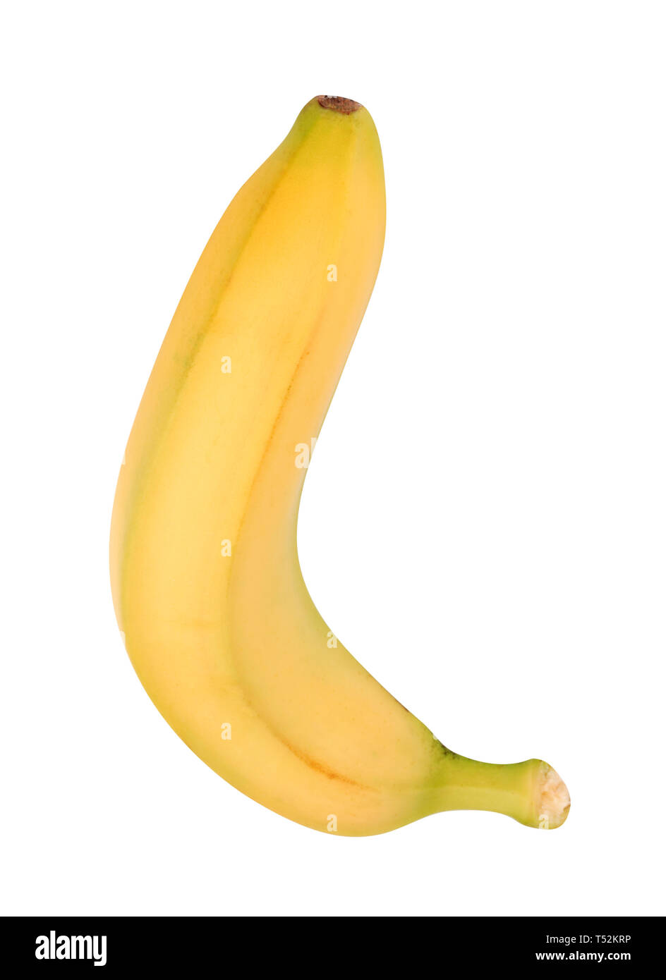 Yellow Banana Isolated Stock Photo - Alamy