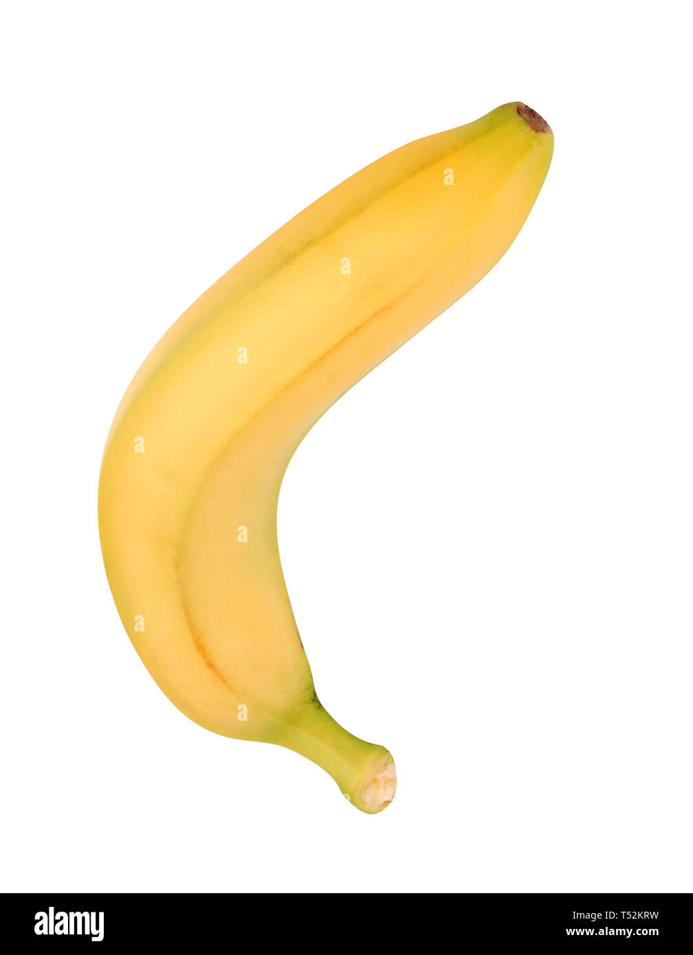 Yellow Banana Isolated Stock Photo - Alamy
