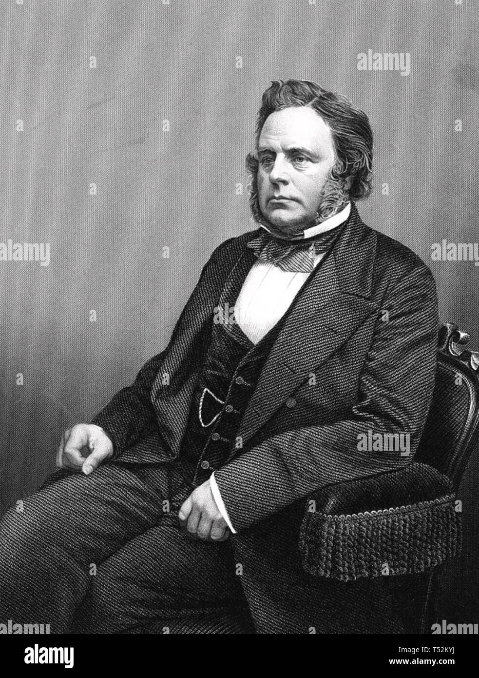 John bright 1811 1889 english radical statesman hi-res stock ...