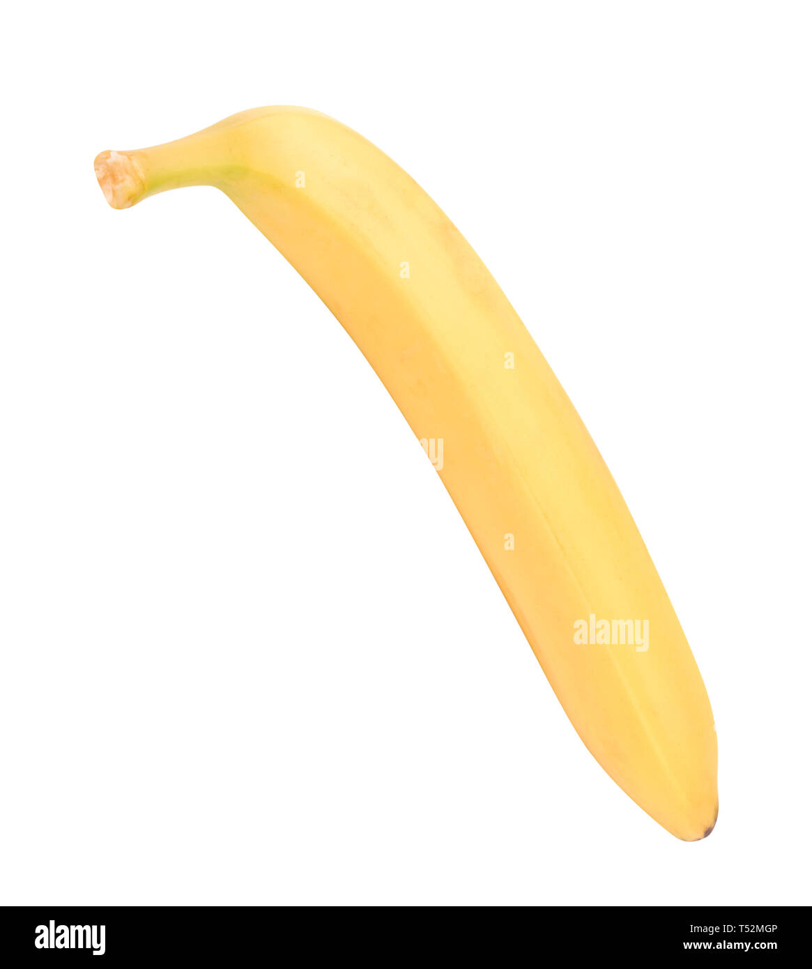 one raw Yellow Banana Isolated at dry sunny day Stock Photo - Alamy