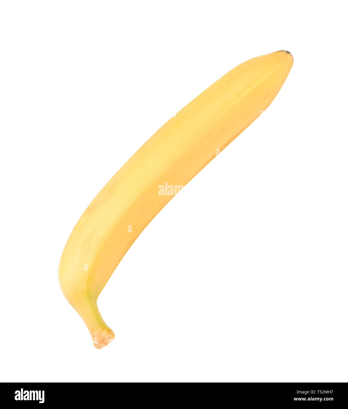 one raw Yellow Banana Isolated at dry sunny day Stock Photo - Alamy