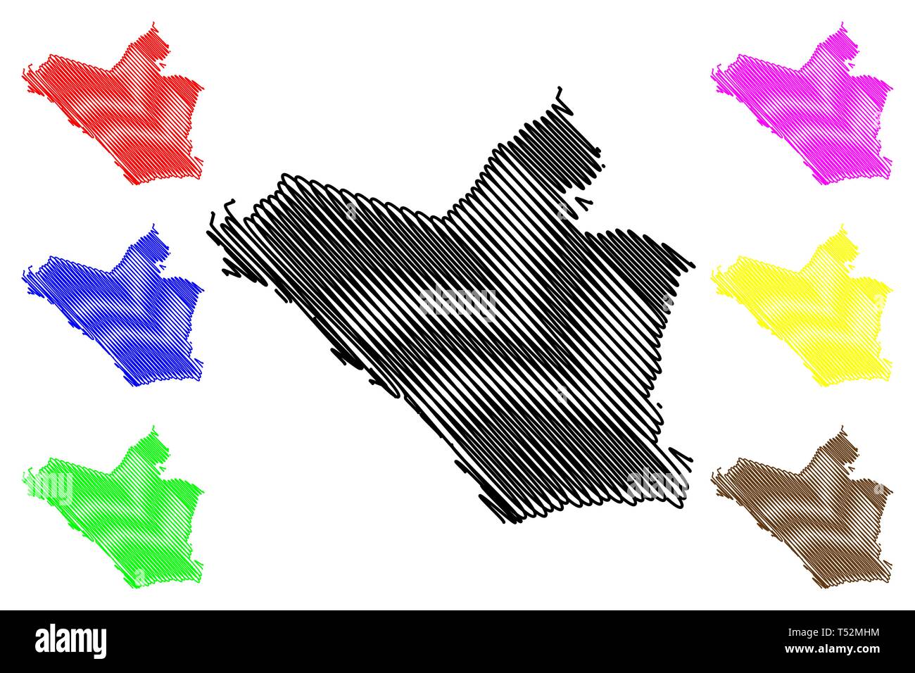 Wasit Governorate (Republic of Iraq, Governorates of Iraq) map vector ...