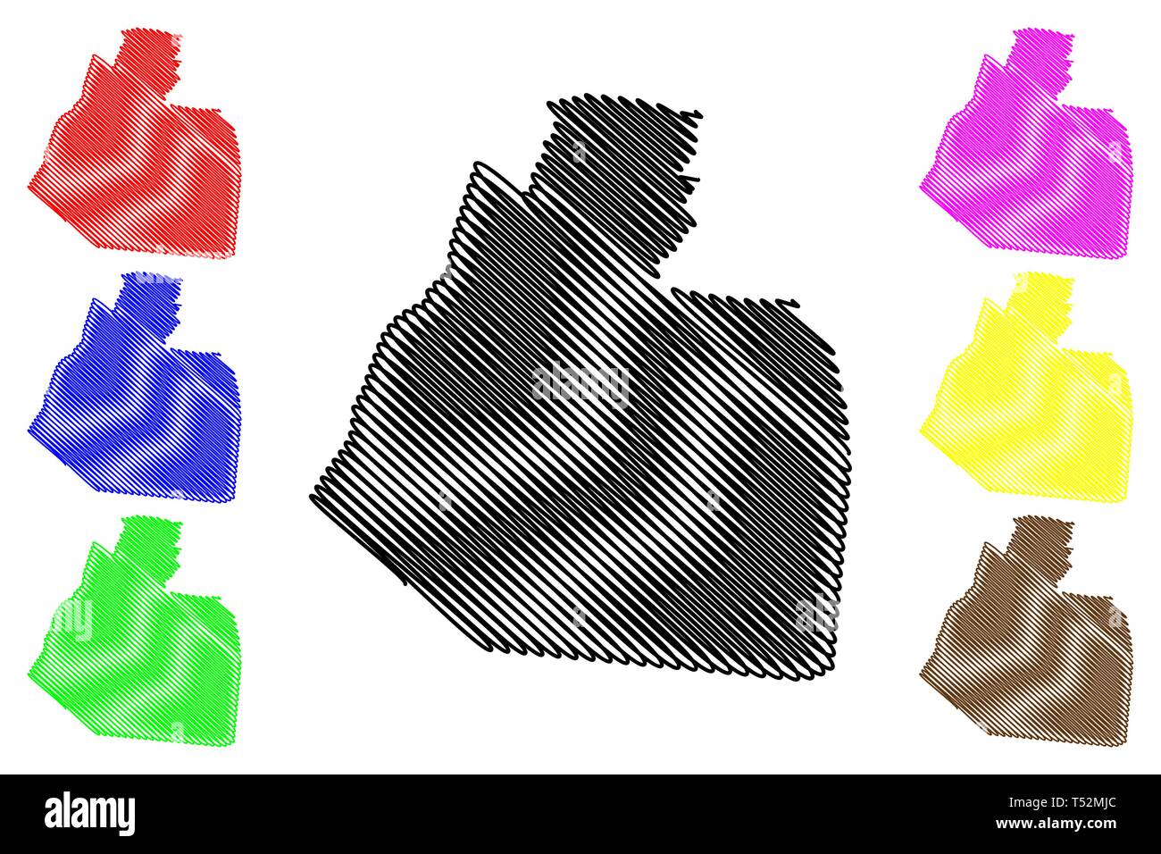 Muthanna Governorate (Republic of Iraq, Governorates of Iraq) map ...