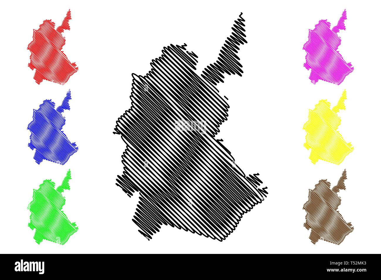 Diyala Governorate (Republic of Iraq, Governorates of Iraq) map vector ...