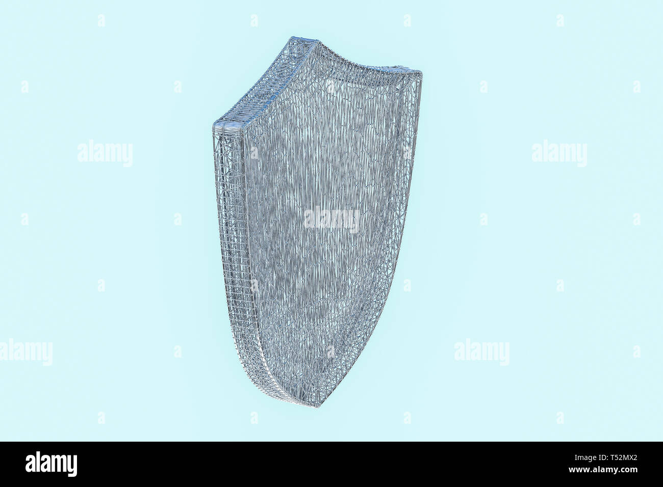 3d rendering, a defense shield with technological background, computer ...