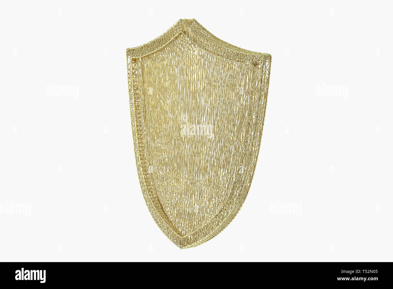 3d rendering, a defense shield with technological background, computer ...