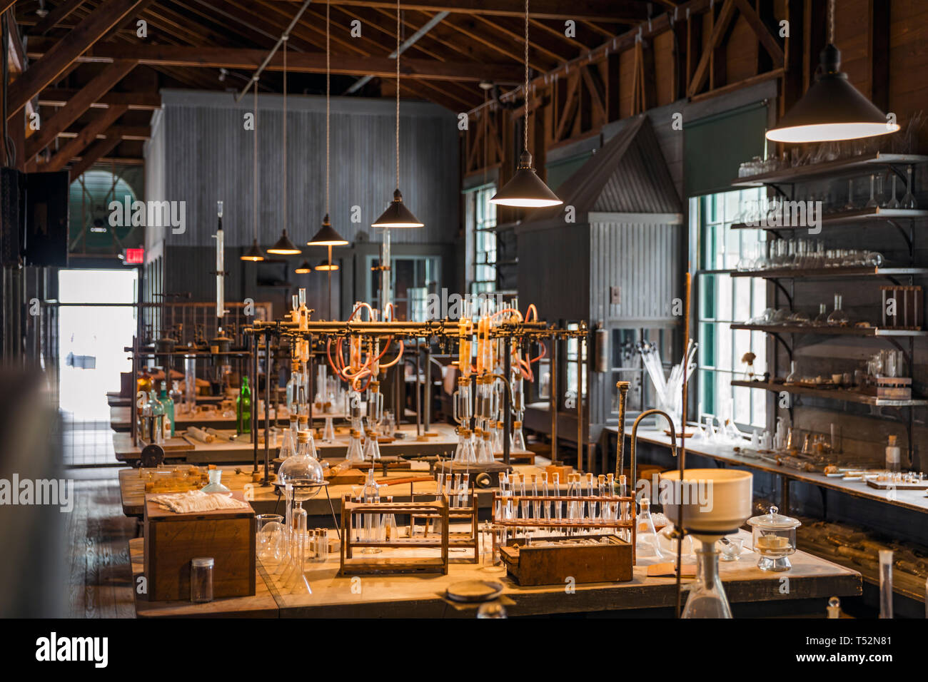 USA,Florida,Fort Myers, The Edison-Ford Winter Estates. Thomas Edison's ...